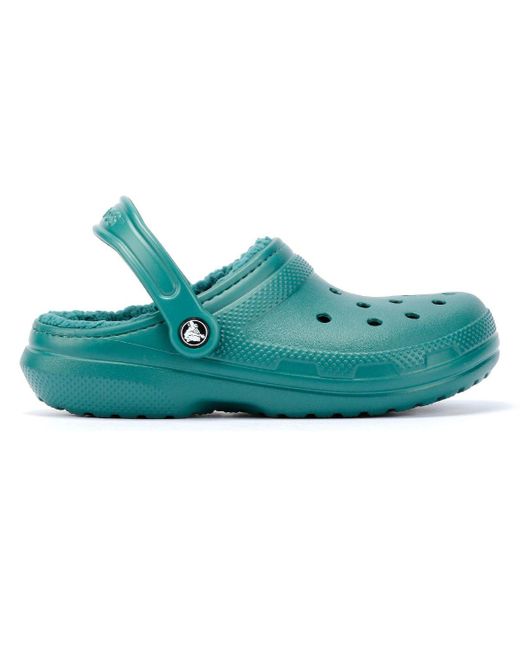 Crocs™ Classic Lined Emerald Clogs in Green | Lyst