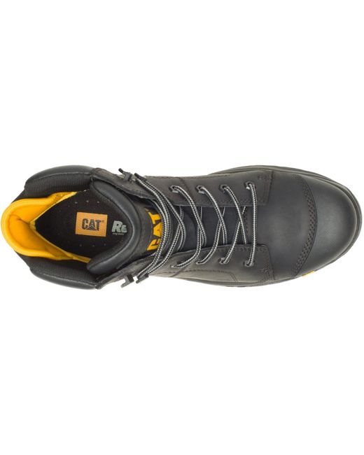 Caterpillar Crossrail 2.0 Leather Safety Boots in Black | Lyst