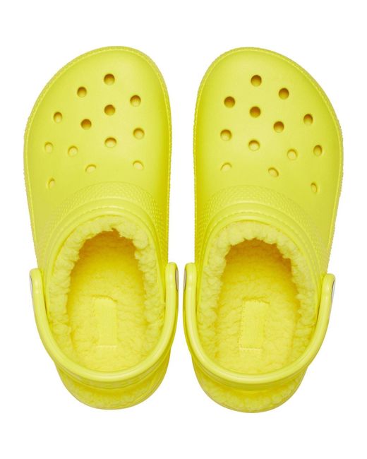Crocs™ Classic Lined Clog Thermoplastic Cyber Clogs in Yellow | Lyst