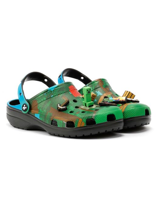 Crocs™ Minecraft Classic Multi Clogs in Green | Lyst
