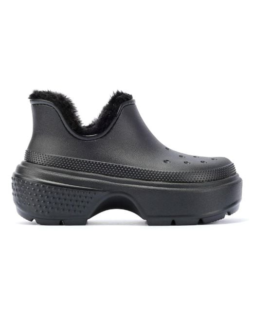 Crocs™ Stomp Lined Shorty Boots in Black | Lyst