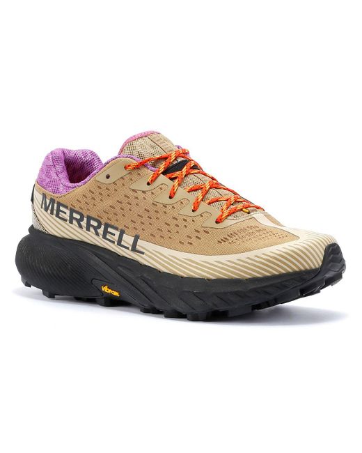 Merrell Breathable Trail Running Sneakers in Natural for Men | Lyst