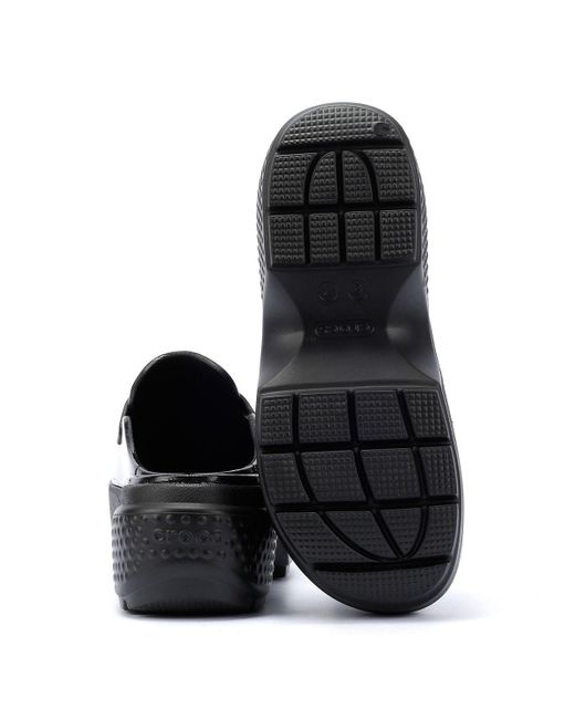 Crocs™ Stomp High Shine Loafers Material_Synthetic in Black | Lyst