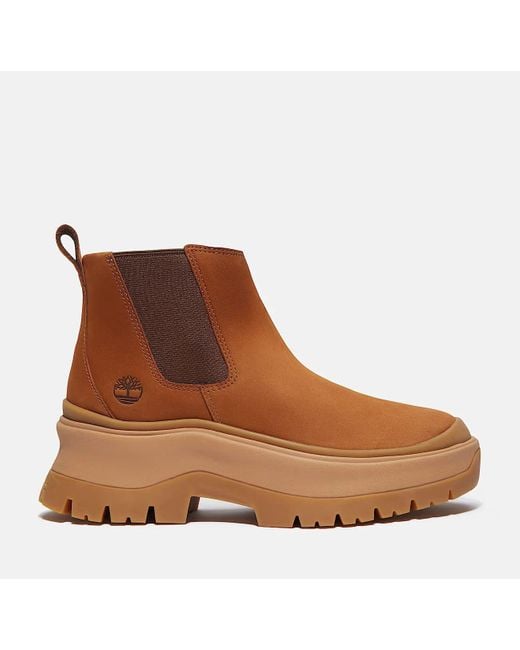 Timberland Roxie Lane Chelsea Rust Boots in Brown | Lyst