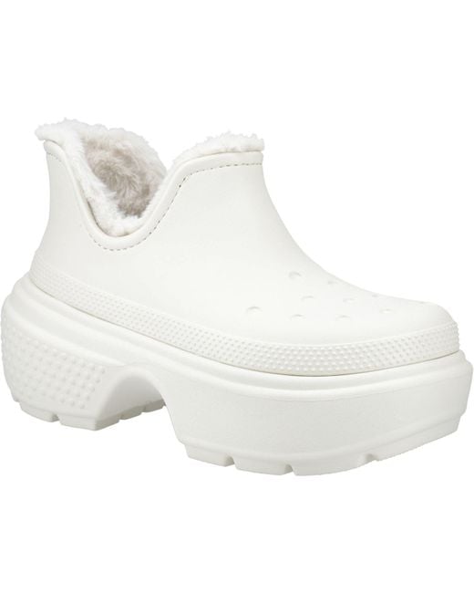 Crocs™ Stomp Shorty Boots in White | Lyst UK
