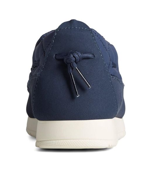 Sperry Top-Sider Moc-Sider Slip On Ladies Shoes Leather in Blue | Lyst