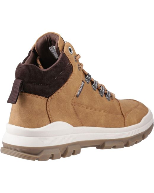 Jack & Jones Imperial Polyurethane Boots in Brown for Men | Lyst