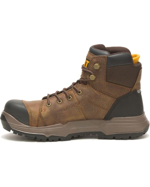 CAT Safety Caterpillar Crossrail 2.0 Leather Pyramid Safety Boots in ...