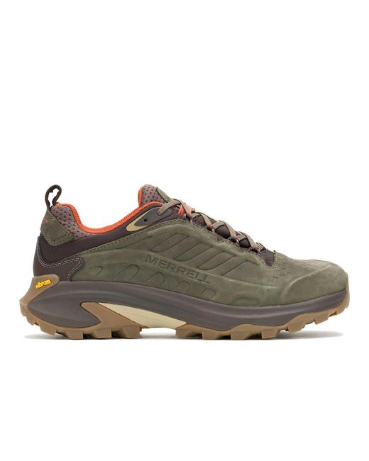 Merrell Moab Speed 2 Leather Trainers in Green | Lyst