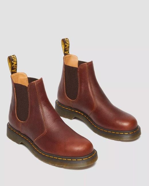 Dr. Martens 2976 Ambassador Leather Tan Boots in Brown | Lyst