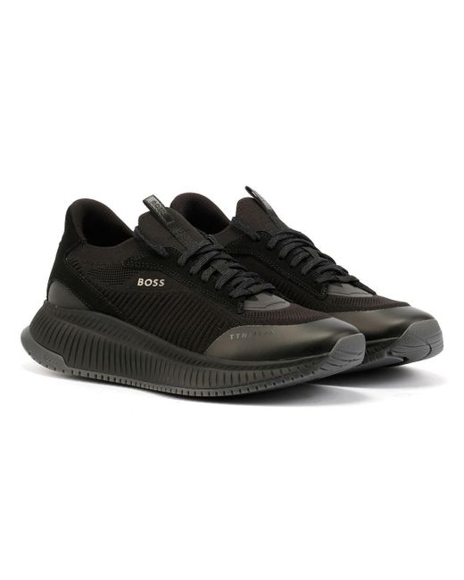BOSS Ttnm Evo Sneakers in Black for Men | Lyst