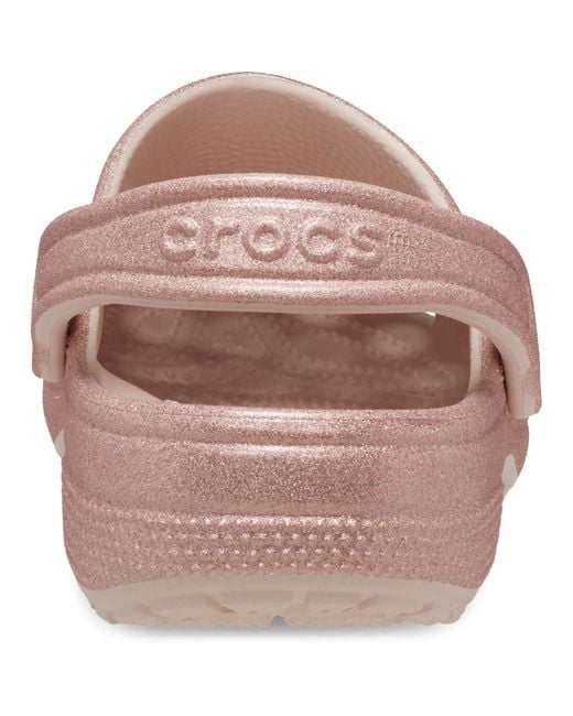 Crocs™ Classic Glitter Synthetic Quartz Clogs in Pink | Lyst UK
