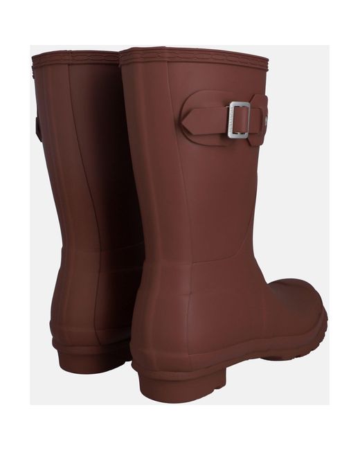 HUNTER Dark Wfs1000rma-mtr Original Short Wellington Boots in Brown | Lyst