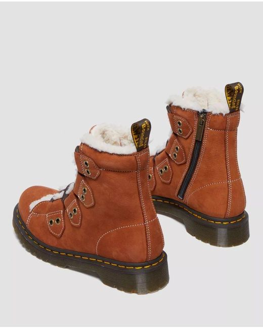 Dr. Martens 1460 Lace To Toe Leather Tan Boots in Brown | Lyst