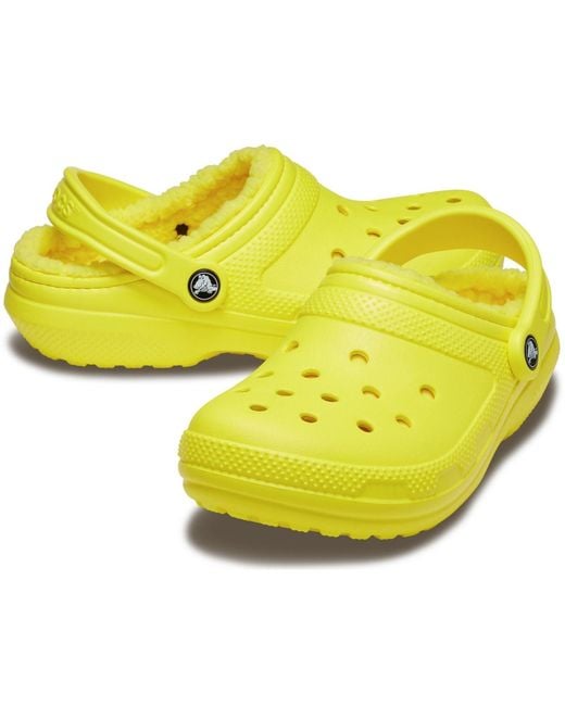 Crocs™ Classic Lined Clog Thermoplastic Cyber Clogs in Yellow | Lyst