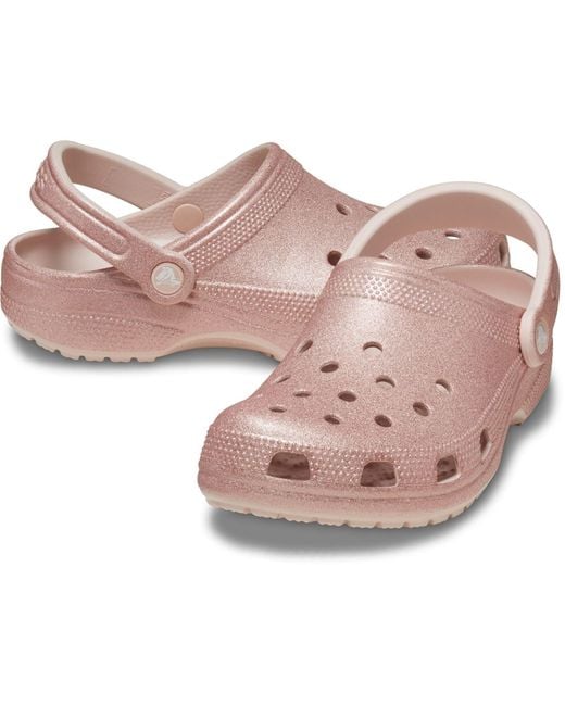 Crocs™ Classic Glitter Synthetic Quartz Clogs in Pink | Lyst UK