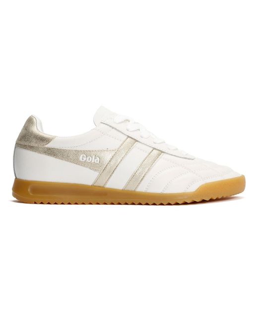 Gola Stadium Leather Trainers in White | Lyst UK