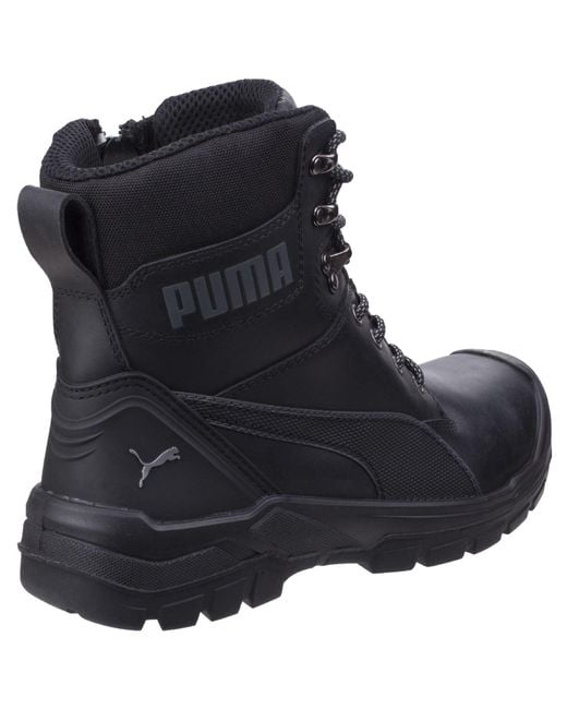 PUMA Conquest 630730 Leather Safety Boots in Black | Lyst