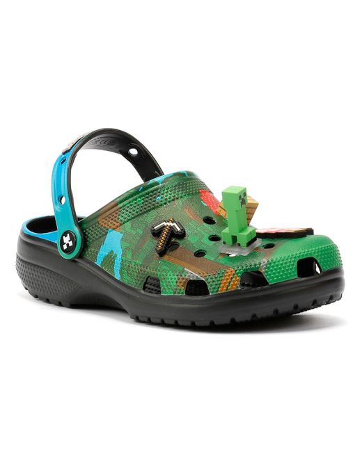 Crocs™ Minecraft Classic Kids Multi Clogs in Green | Lyst