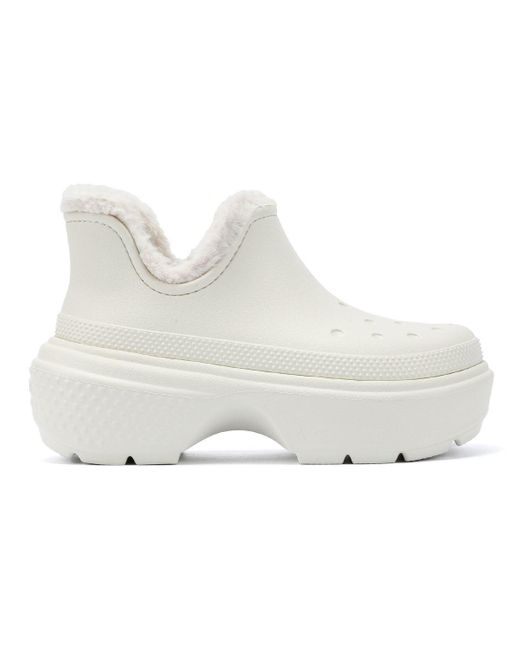 Crocs™ Stomp Lined Shorty Off Boots in White | Lyst