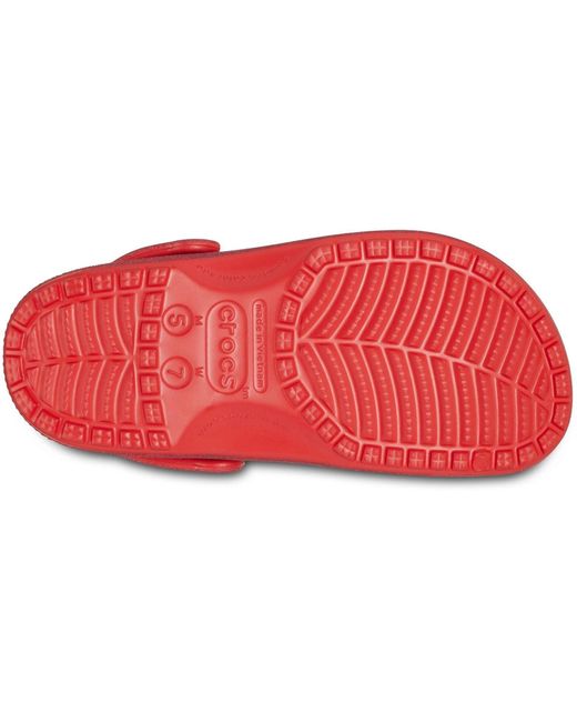 Crocs™ Classic Glitter Thermoplastic Cherry Clogs in Red | Lyst