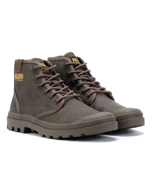 Palladium Pampa Hi Wax Major Boots in Gray | Lyst
