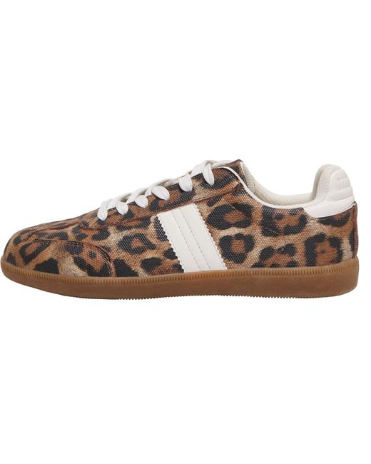 ONLY Amber Synthetic Sand/Leopard Trainers in Brown | Lyst UK