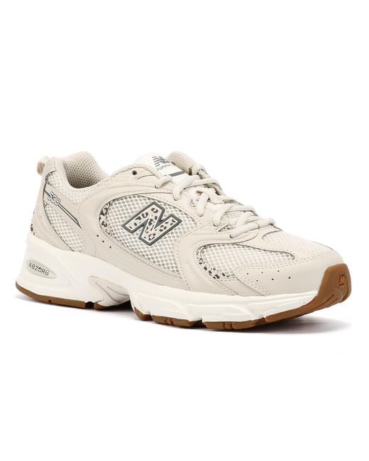 New Balance 530/Animal Print Trainers in White | Lyst