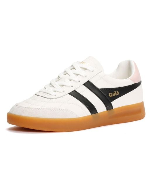 Gola Stadia Leather /Chalk Trainers in White | Lyst UK