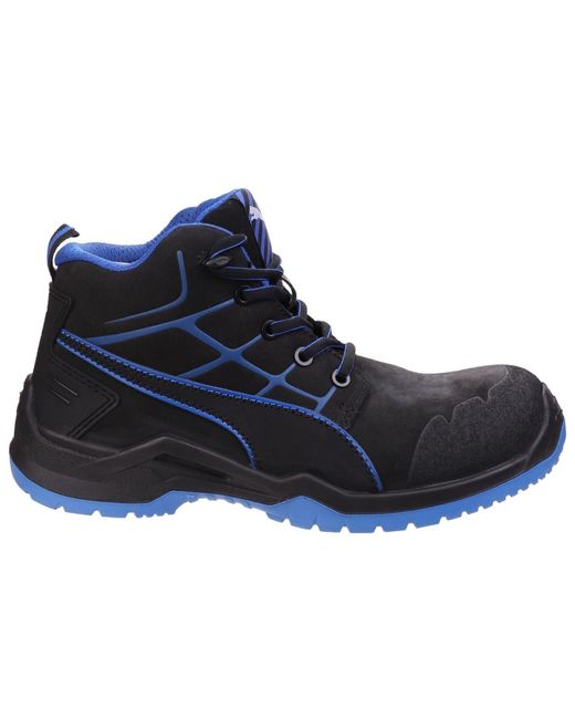 PUMA Krypton Nubuck Safety Boots in Blue | Lyst