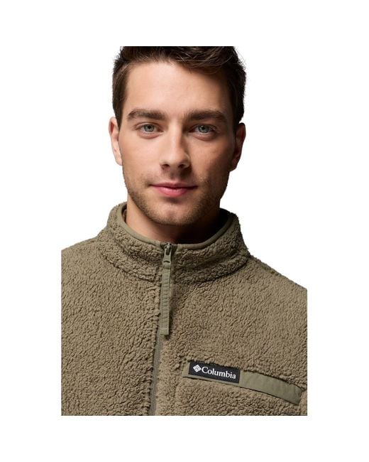 Columbia Rugged Ridge High Pile Full Zip Fleece Jacket in Brown for Men ...