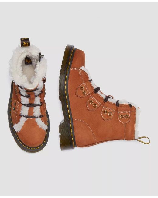 Dr. Martens 1460 Lace To Toe Leather Tan Boots in Brown | Lyst