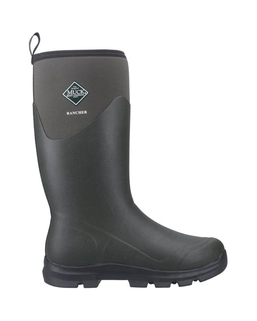 Muck Boot Rancher Rubber Dusty/ Winter Knee High Boots in Black | Lyst UK