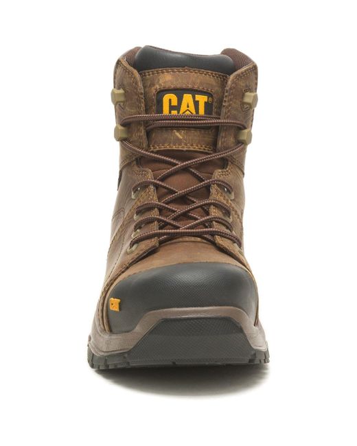 CAT Safety Caterpillar Crossrail 2.0 Leather Pyramid Safety Boots in ...