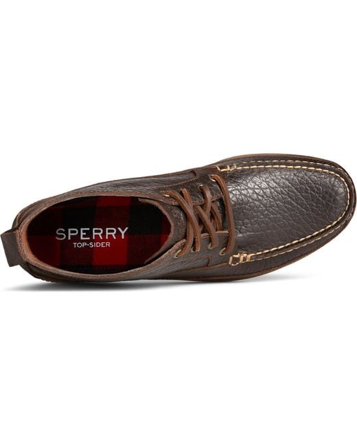 Sperry Top-Sider Authentic Original Boat Chukka Tumbled Leather Men's Boots in Brown for Men | Lyst