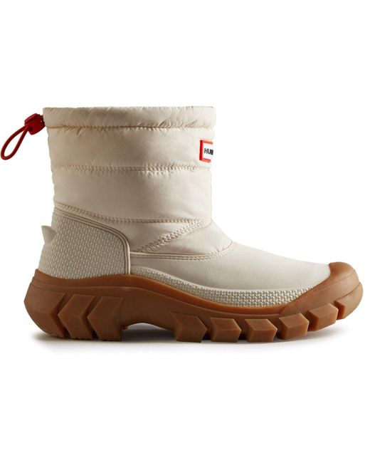 HUNTER Wfs2108Wwu-Wwg Intrepid Short Snow Boots in Natural | Lyst