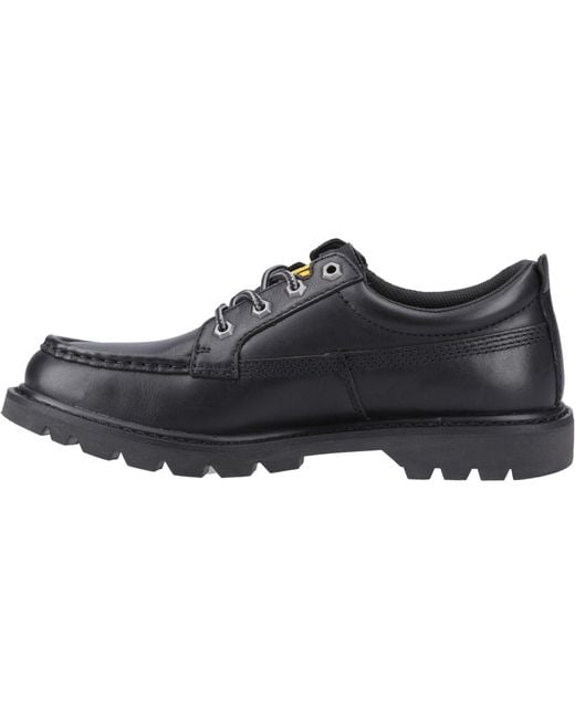 Cat Lifestyle Colorado Moc Toe Low Leather Lace-Up Shoes in Black for ...