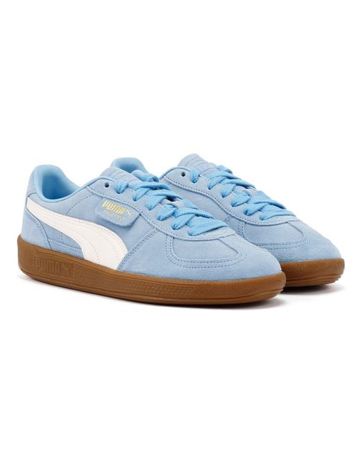 PUMA Palermo Leather Light/ Sneakers in Blue | Lyst