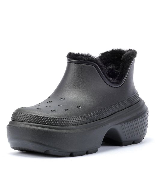 Crocs™ Stomp Lined Shorty Boots in Black | Lyst