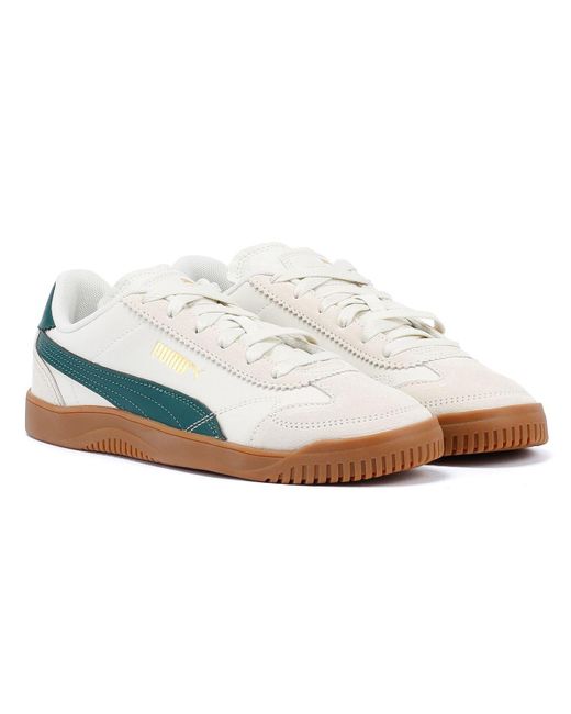 PUMA Club 5v5 /green Trainers in White | Lyst