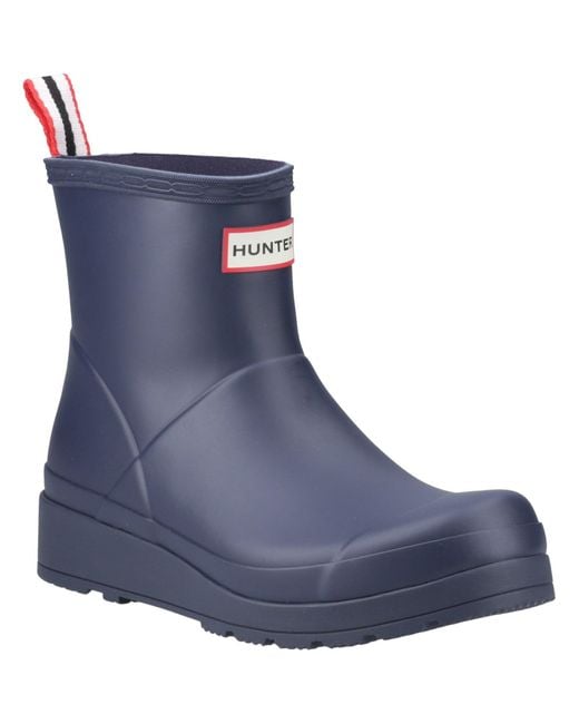 HUNTER Wfs2020rma-vle Play Short Boots in Blue | Lyst