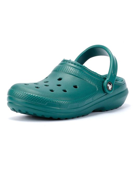 Crocs™ Classic Lined Emerald Clogs in Green | Lyst