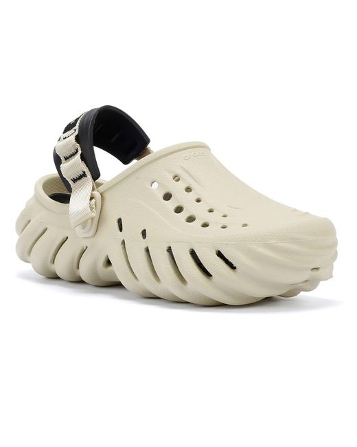 Crocs™ Echo Bone Clogs in Natural | Lyst