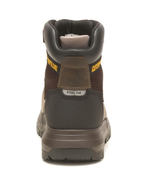 Caterpillar Diagnostic 2.0 Leather Coffee Safety Boots in Brown | Lyst