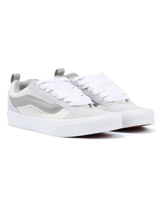 Vans Knu Skool Tri Tone Trainers In White Lyst Uk