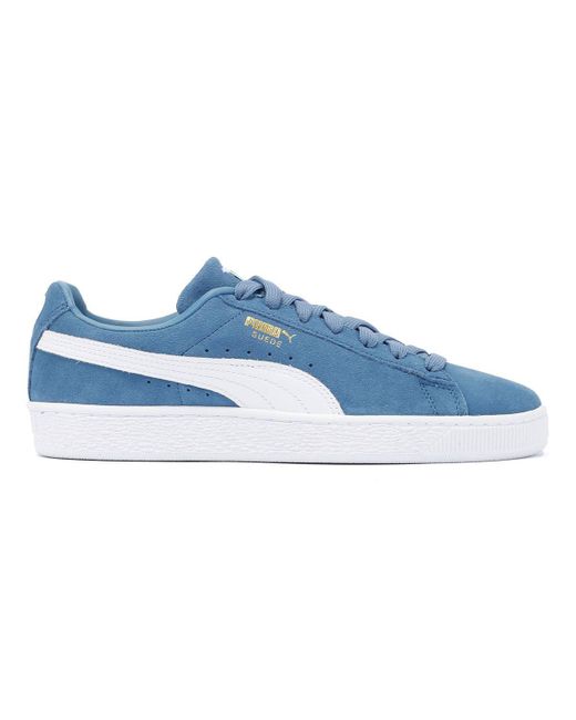 PUMA Suede Classic Blue Trainers - Uk 7 | Lyst