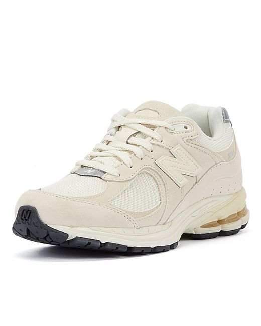 New Balance M2002 Calm Taupe Suede Trainers in White | Lyst