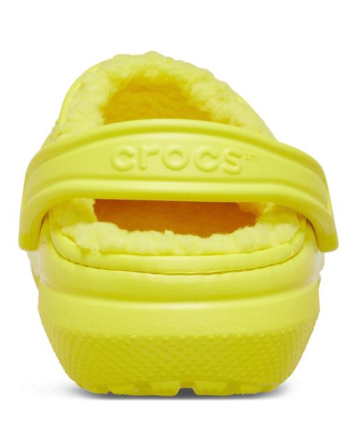 Crocs™ Classic Lined Clog Synthetic Cyber Clogs in Yellow | Lyst UK