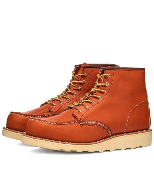 Red Wing 3375 Heritage 6 Moc Toe Boots Oro Legacy in Brown | Lyst