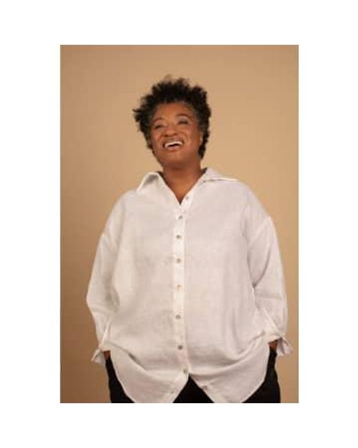 Lora Gene Heidi Linen Shirt By S in Natural | Lyst